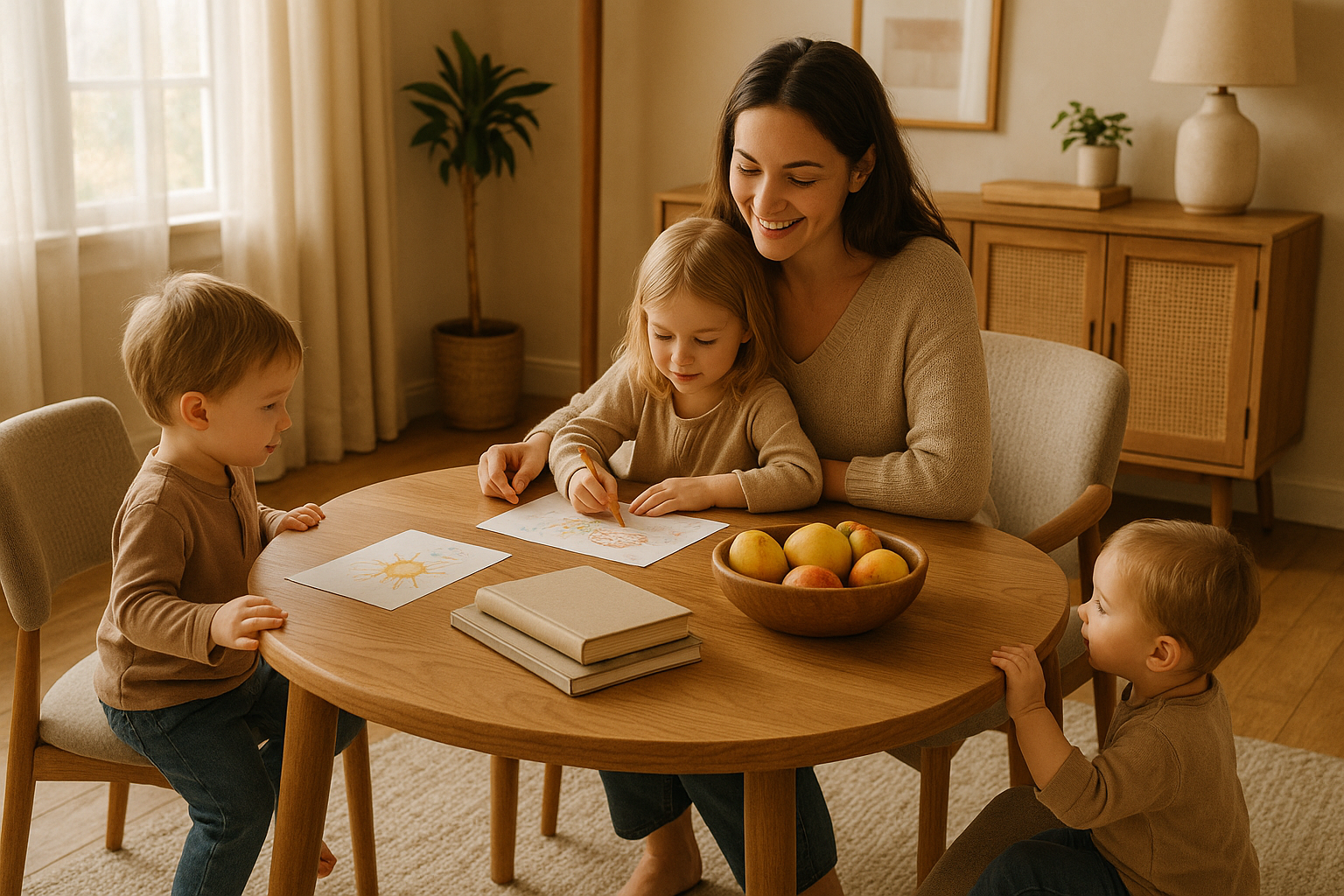 Why Moms Prefer Rounded Kitchen Dining Tables for Safety & Style ...